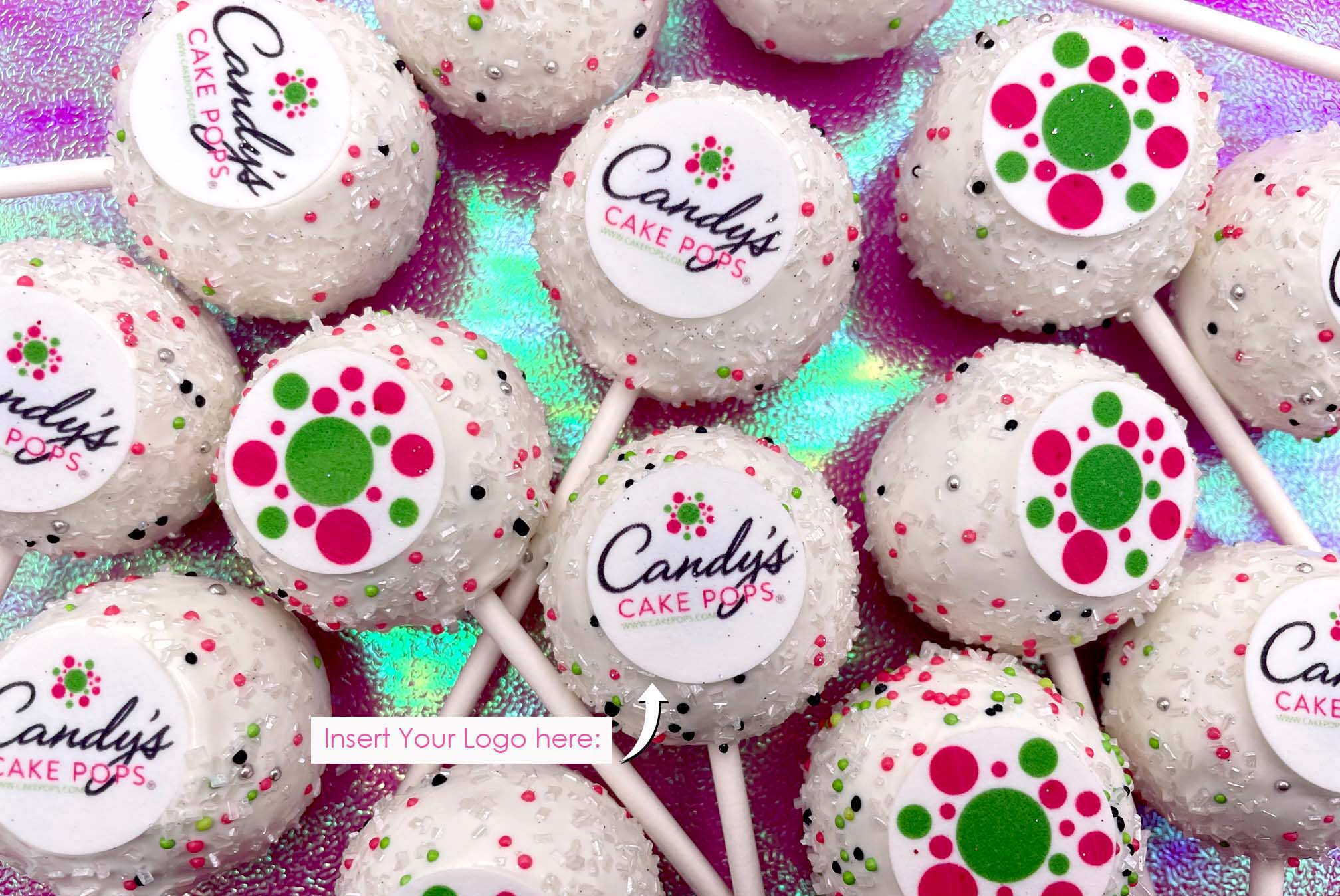 Custom Edible Image / Company Logo Cake Pops | Candy's Cake Pops