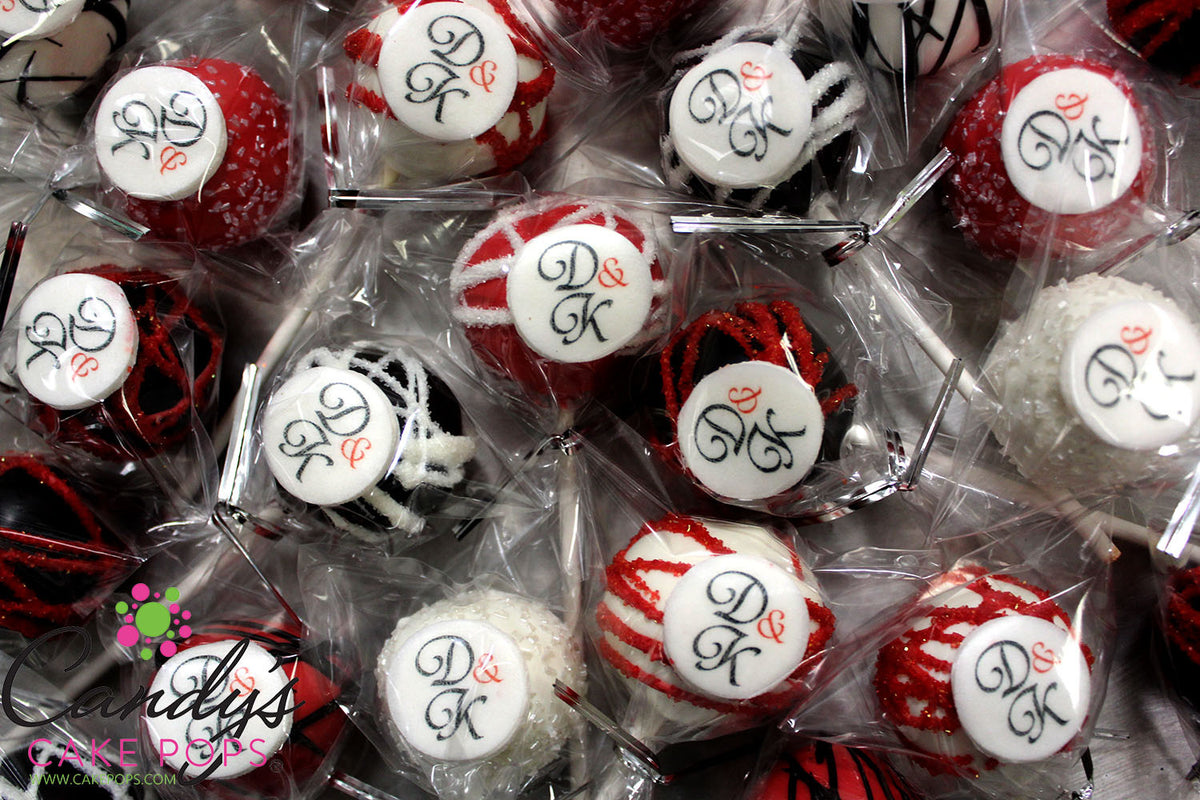 Custom Color + Monogram Decal Cake Pops